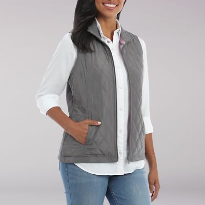 Lee Riders Sleeveless Quilted Reversible Vest Lee